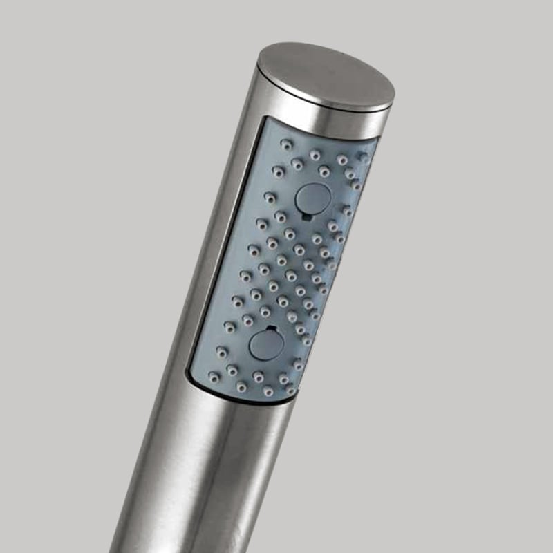 Bossini Inox hand shower, 1 spray mode brushed stainless steel ...