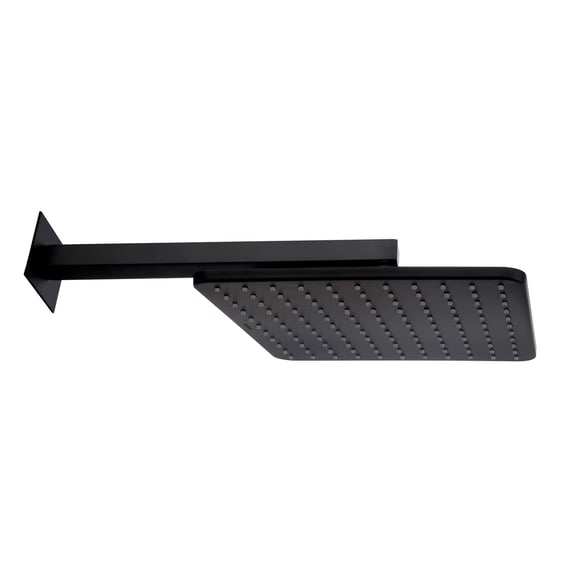 Bossini Cosmo overhead shower set, 1 spray mode matt black ...