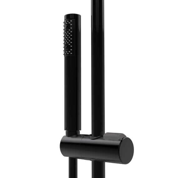 Bossini Cosmo shower system, thermostat matt black - L10093000073008 ...