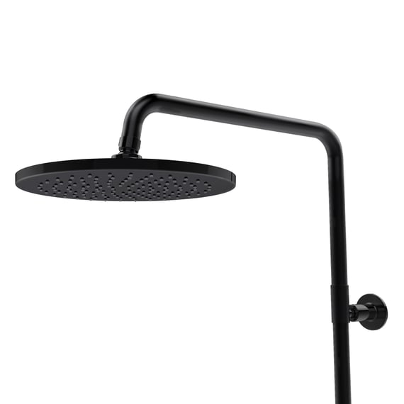 Bossini Cosmo shower system, thermostat matt black - L10093000073008 ...