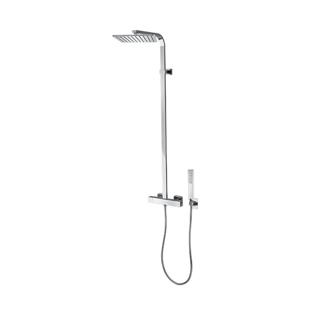 Bossini Cosmo shower system with single-lever mixer chrome ...