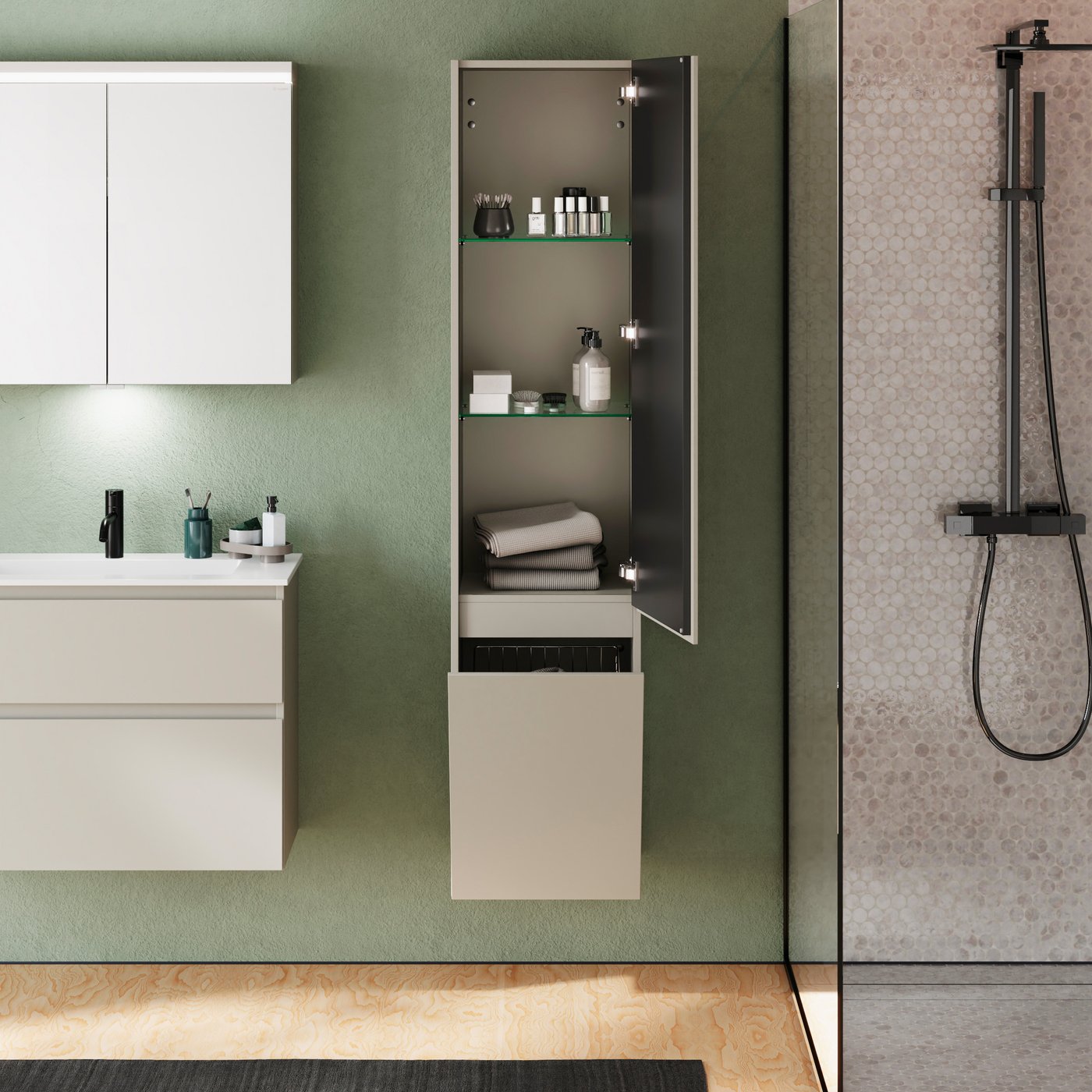 Schöne Hochschrank Mit Wäschekippe Ebenbild