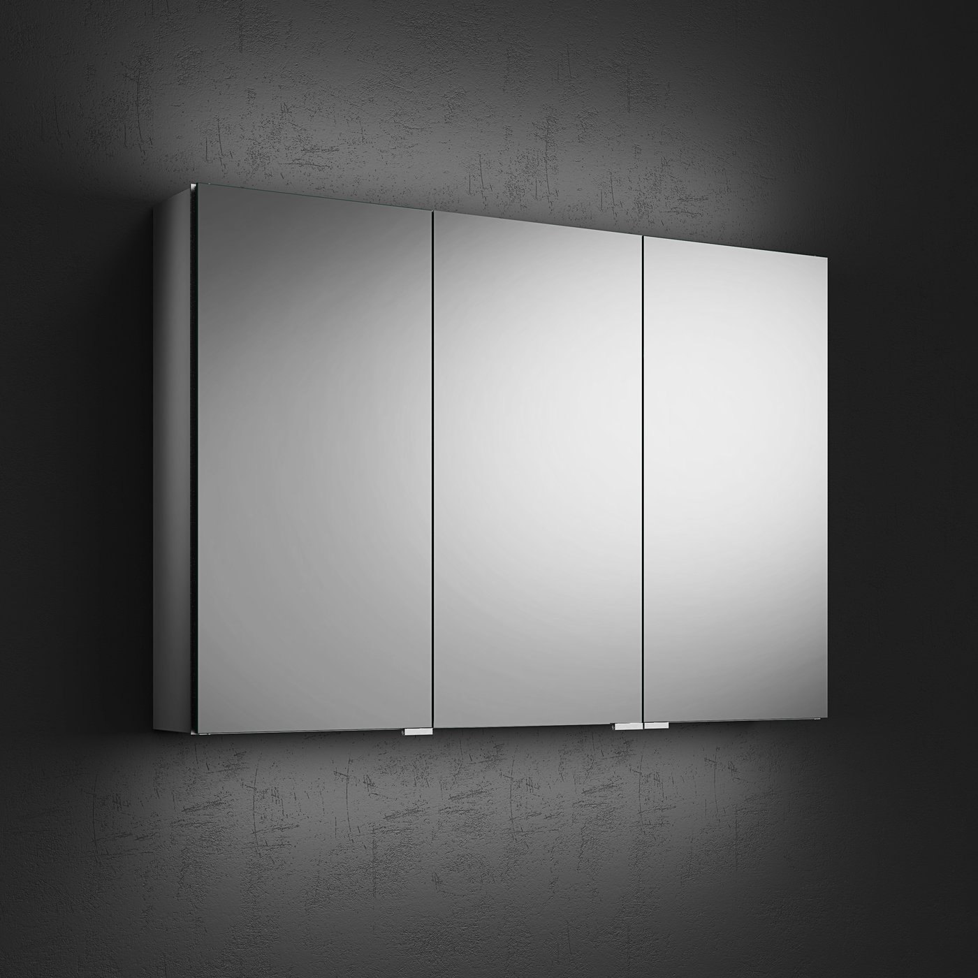 Burgbad RL30 Armoire de toilette, 3 portes montage en applique, gris ...