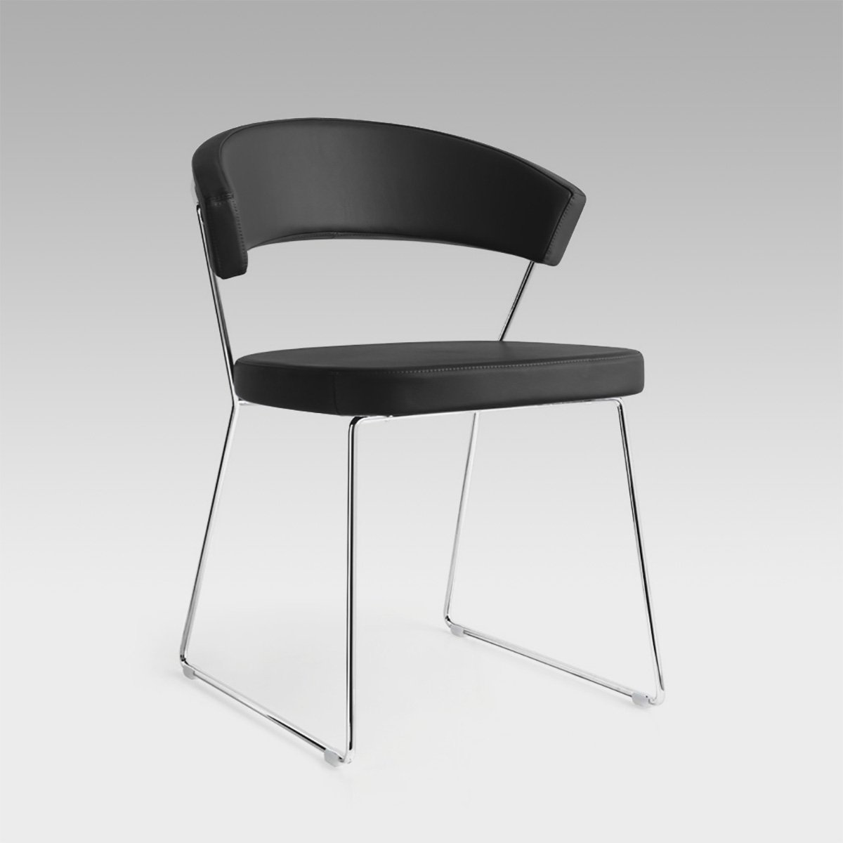 connubia New York chair, genuine leather - CB1022_P77_683 | REUTER
