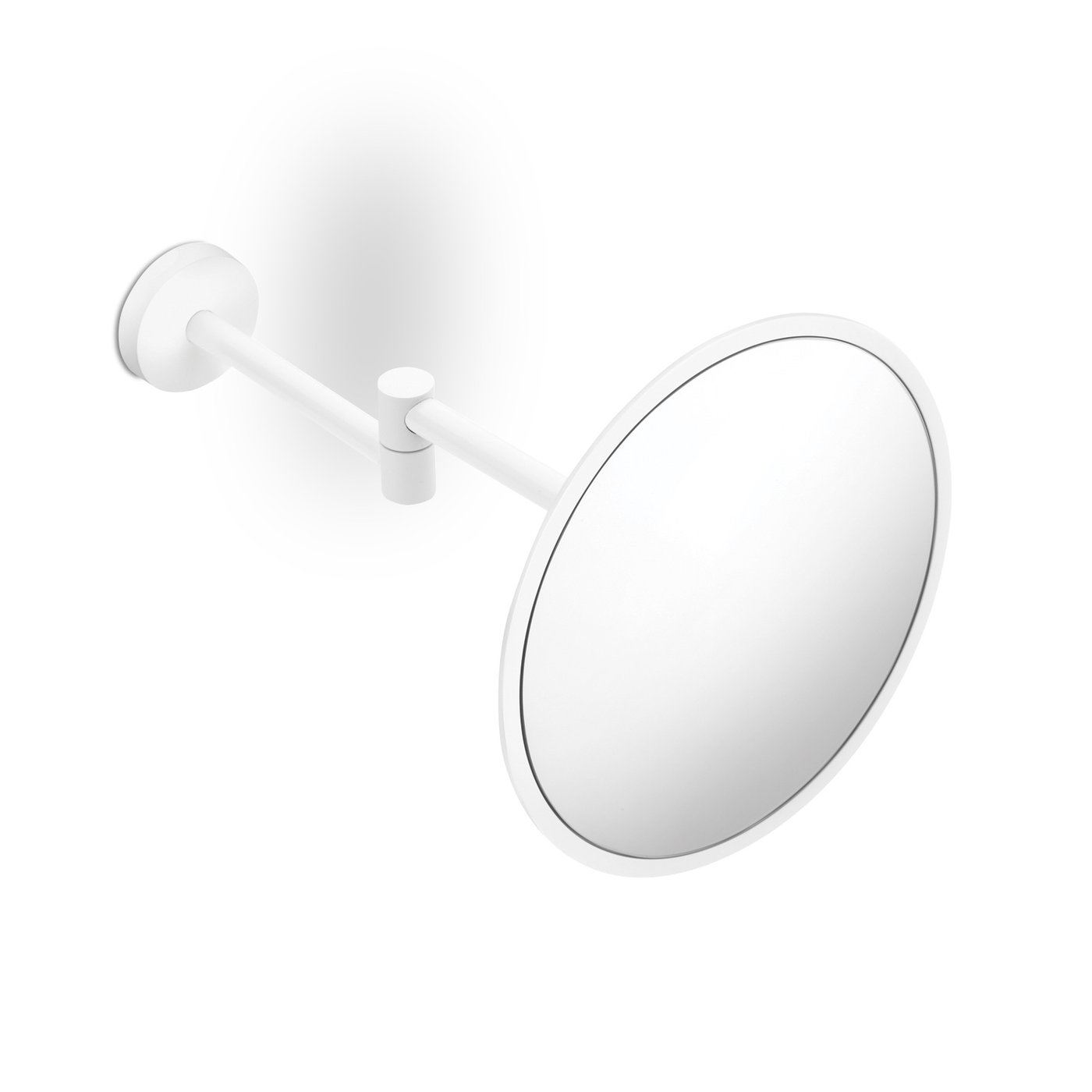 Cosmic Black & White beauty mirror, 3x magnification matt white ...