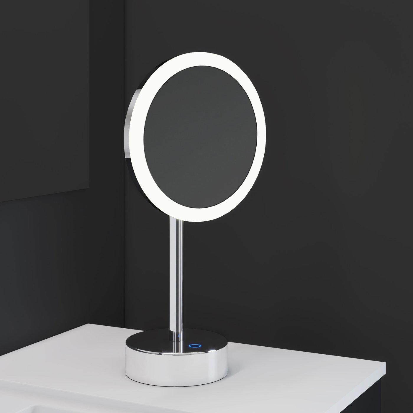 Cosmic Essentials beauty mirror, with lighting, 5x magnification ...