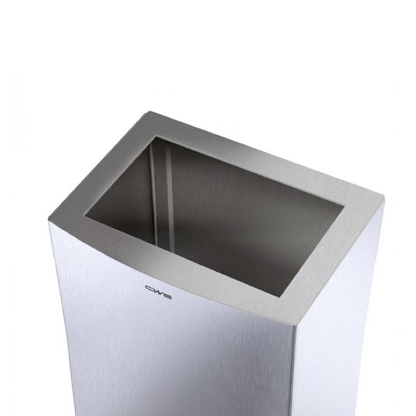 CWS ParadiseLine StainlessSteel open top cover for waste bin 25 l ...
