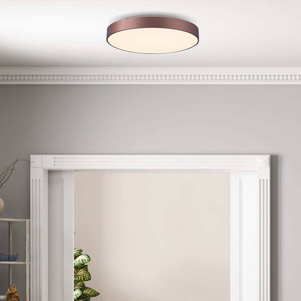 Deko-Light Menkar ceiling light, LED dimmable, coffee - 348201 | REUTER