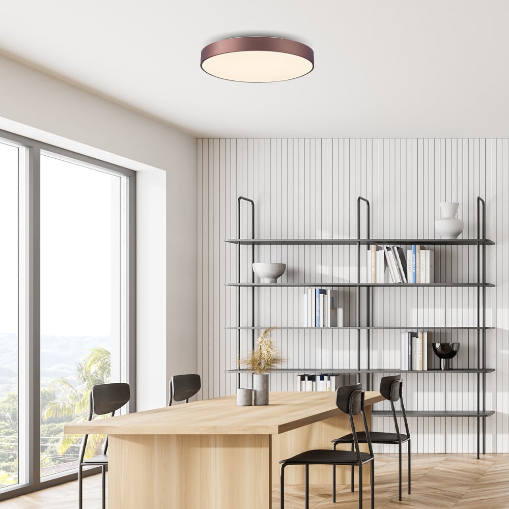 Deko-Light Menkar ceiling light, LED dimmable, coffee - 348201 | REUTER