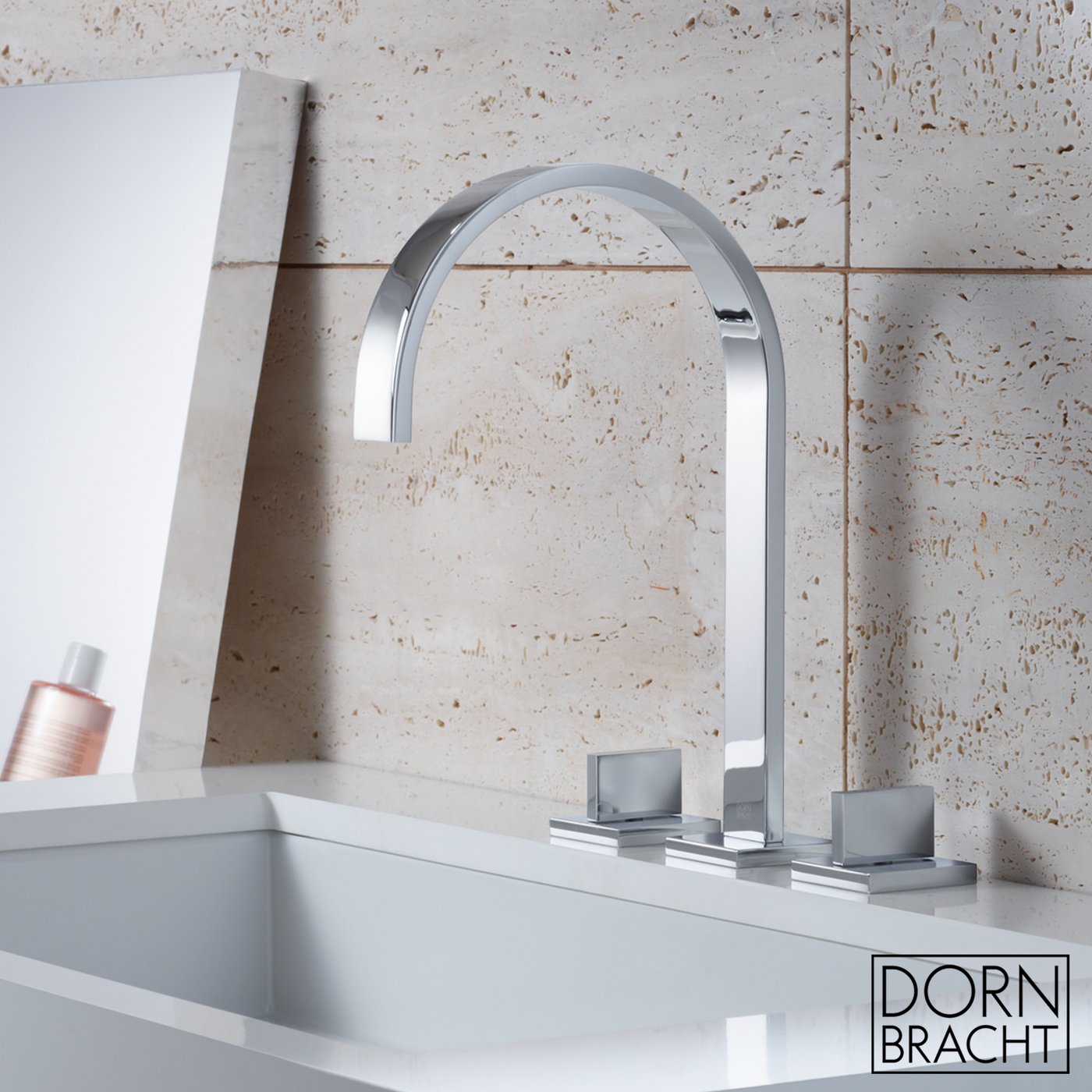 Dornbracht MEM basin fitting with push-open waste valve, chrome ...