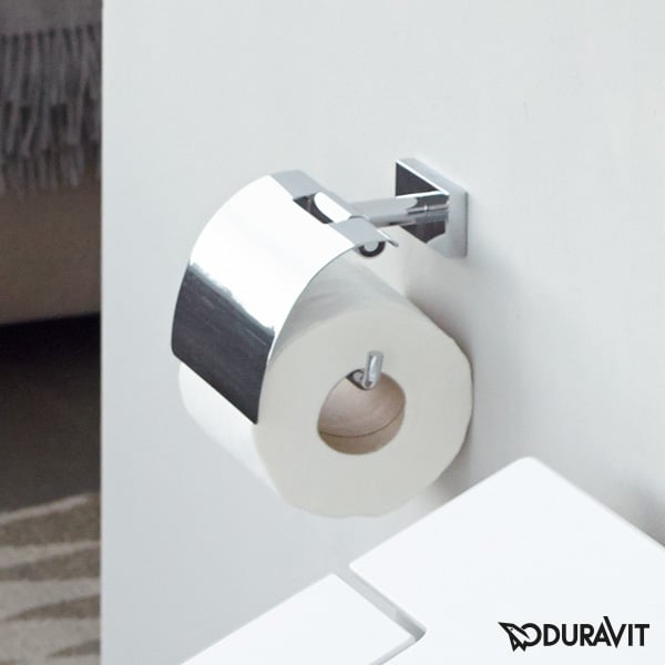 Duravit Karree toilet roll holder chrome - 0099551000 | REUTER