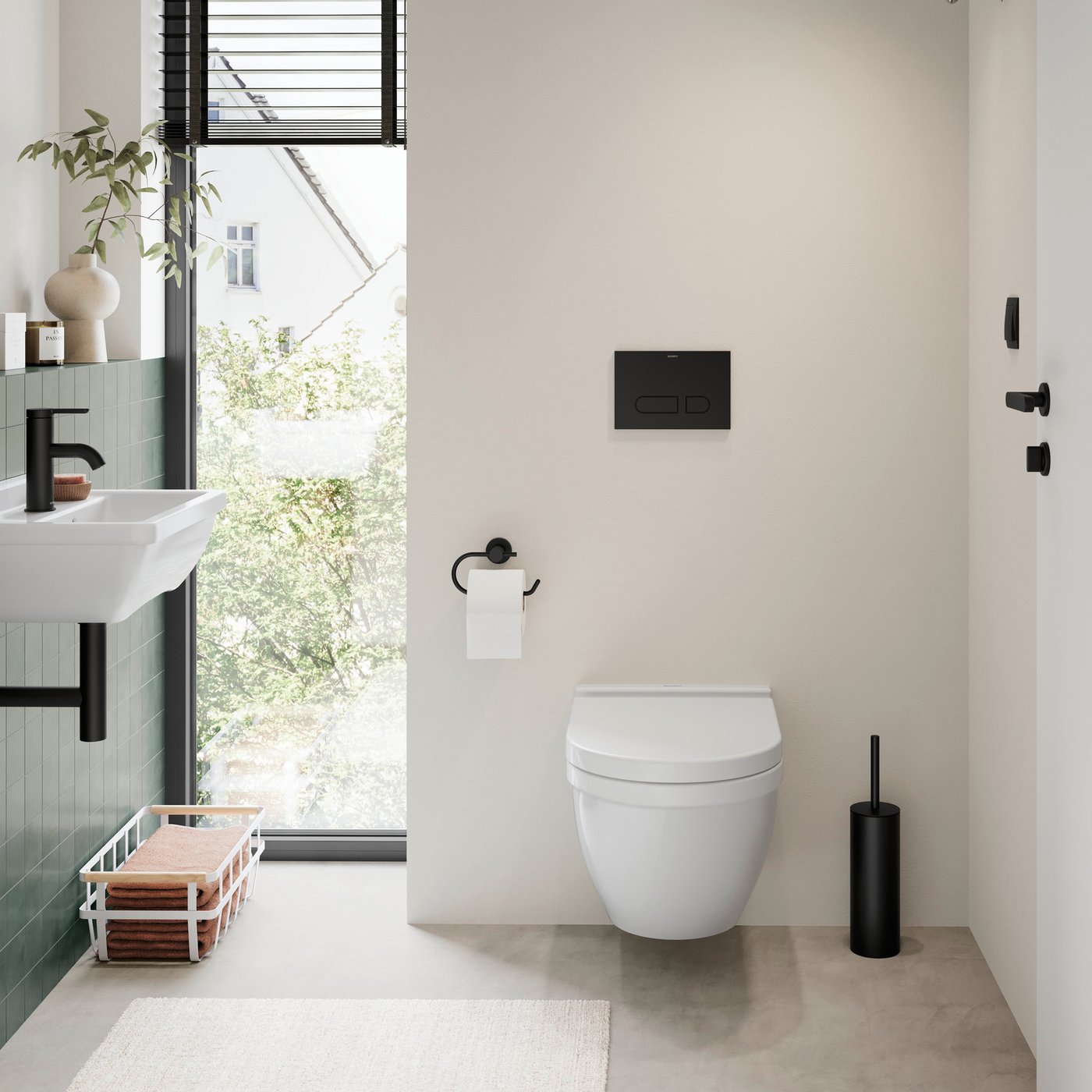 Duravit Starck 3 wall-mounted toilet Compact short version white ...