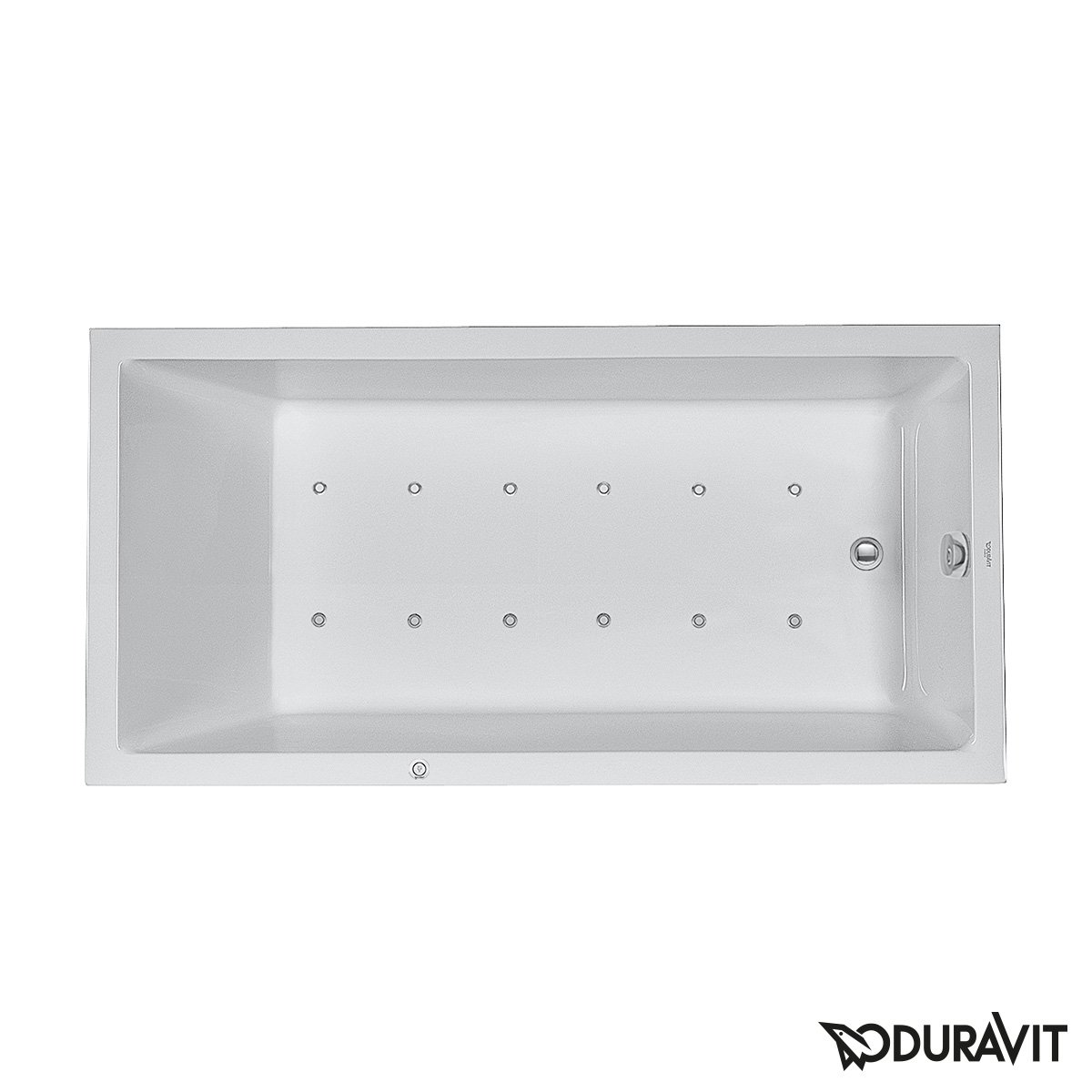 Duravit Starck rectangular whirlbath with Air-System, white ...