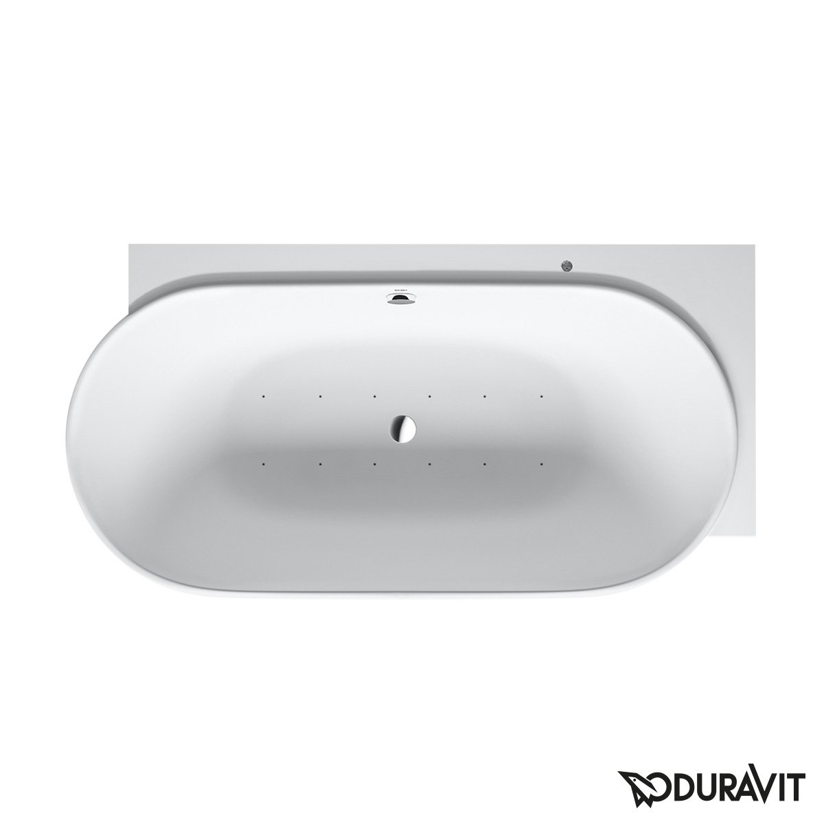 Duravit Luv corner whirlbath, with tap hole(s), with panel with filling ...