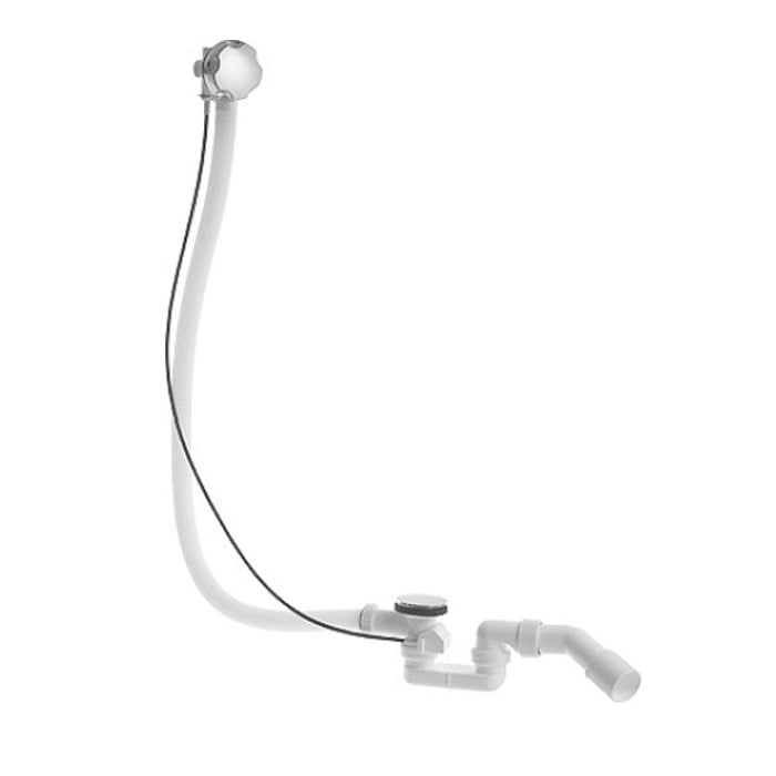 Duravit D-Code waste & overflow set complete set chrome ...