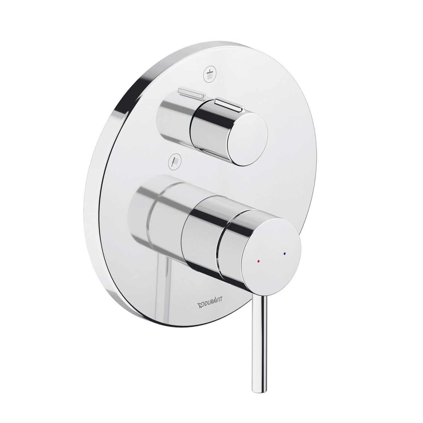 Duravit Circle concealed shower fitting with mixer chrome ...