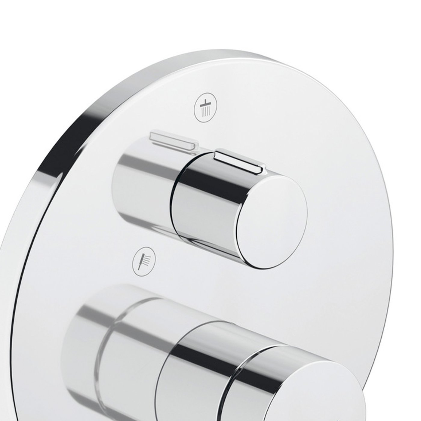 Duravit Circle concealed shower fitting with mixer chrome ...