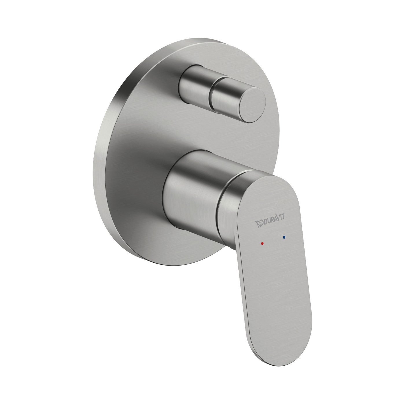 Duravit Wave single-lever mixer, for bath & shower brushed stainless ...
