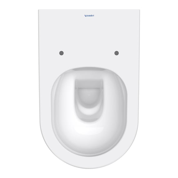 Duravit D-Neo floorstanding toilet back to wall with HygieneGlaze ...