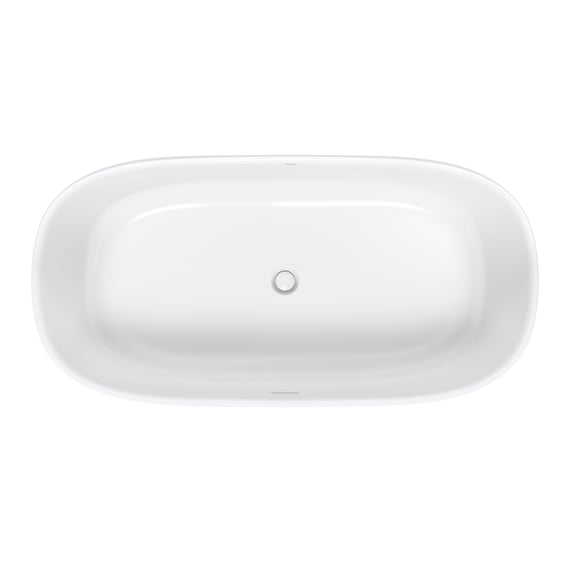Duravit Zencha freestanding bath, oval matt white - 700463000000000 ...