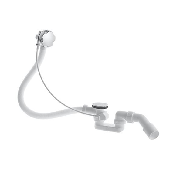 Duravit Universal waste & overflow set complete set chrome ...