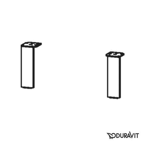Duravit Universal plinth legs for vanity unit chrome - UV999300000 | REUTER
