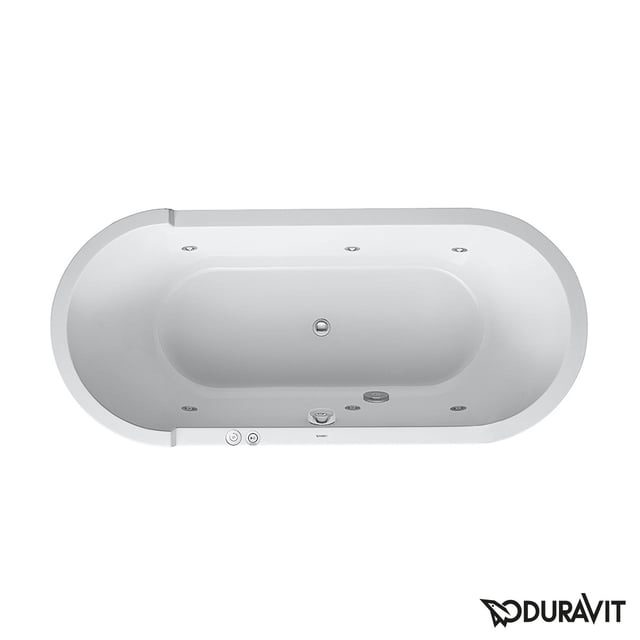 Duravit Starck oval whirlbath with Jet-System, with filling function ...