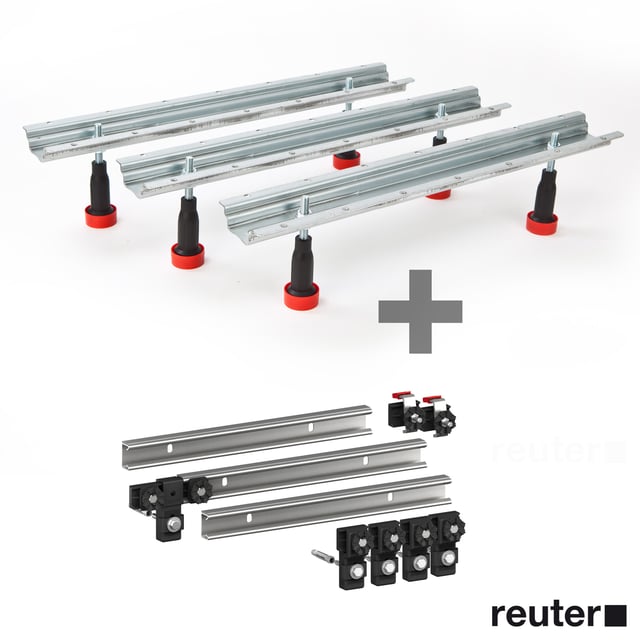 Duravit leg frame for baths and shower trays, incl. MEPA support rails ...