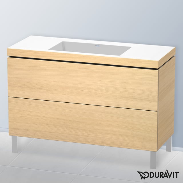 Duravit L-Cube Schrank mit Vero Air Waschtisch, 2 Auszüge mediterrane ...