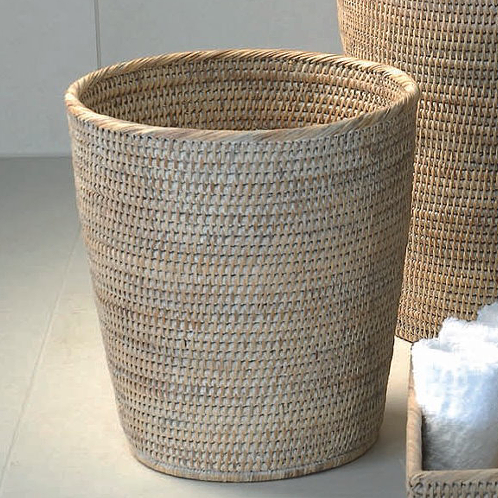 Decor Walther BASKET PK waste paper basket rattan light - 0922191 | REUTER