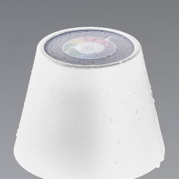 Easy by FHL Cosenza rechargeable table lamp, LED, RGBW dimmable, white ...