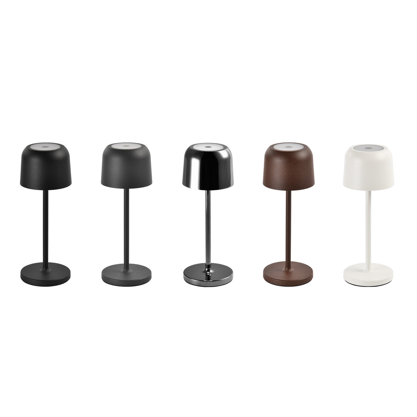 Ecolumeo IKHOWE rechargeable table lamp, LED matt black - BEL00501BM4D ...