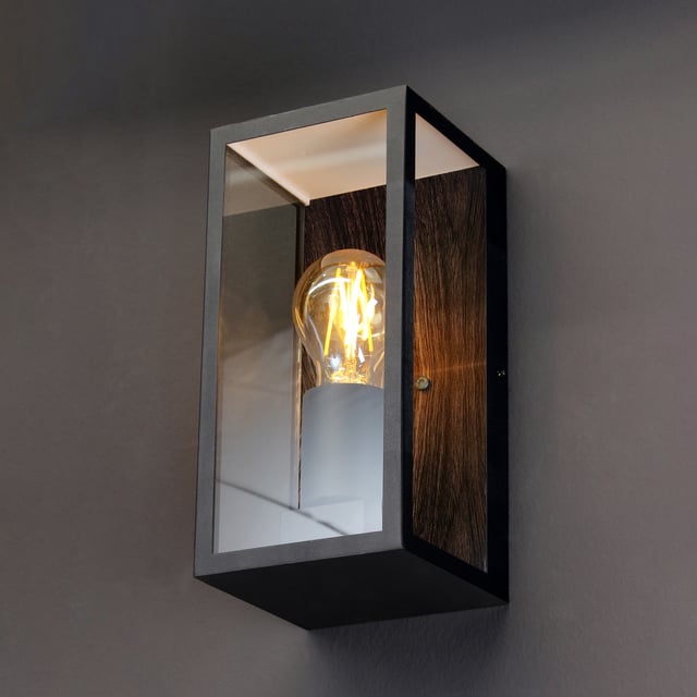 Eco-Light KARO wall light, E27 natural - 1100112 | REUTER