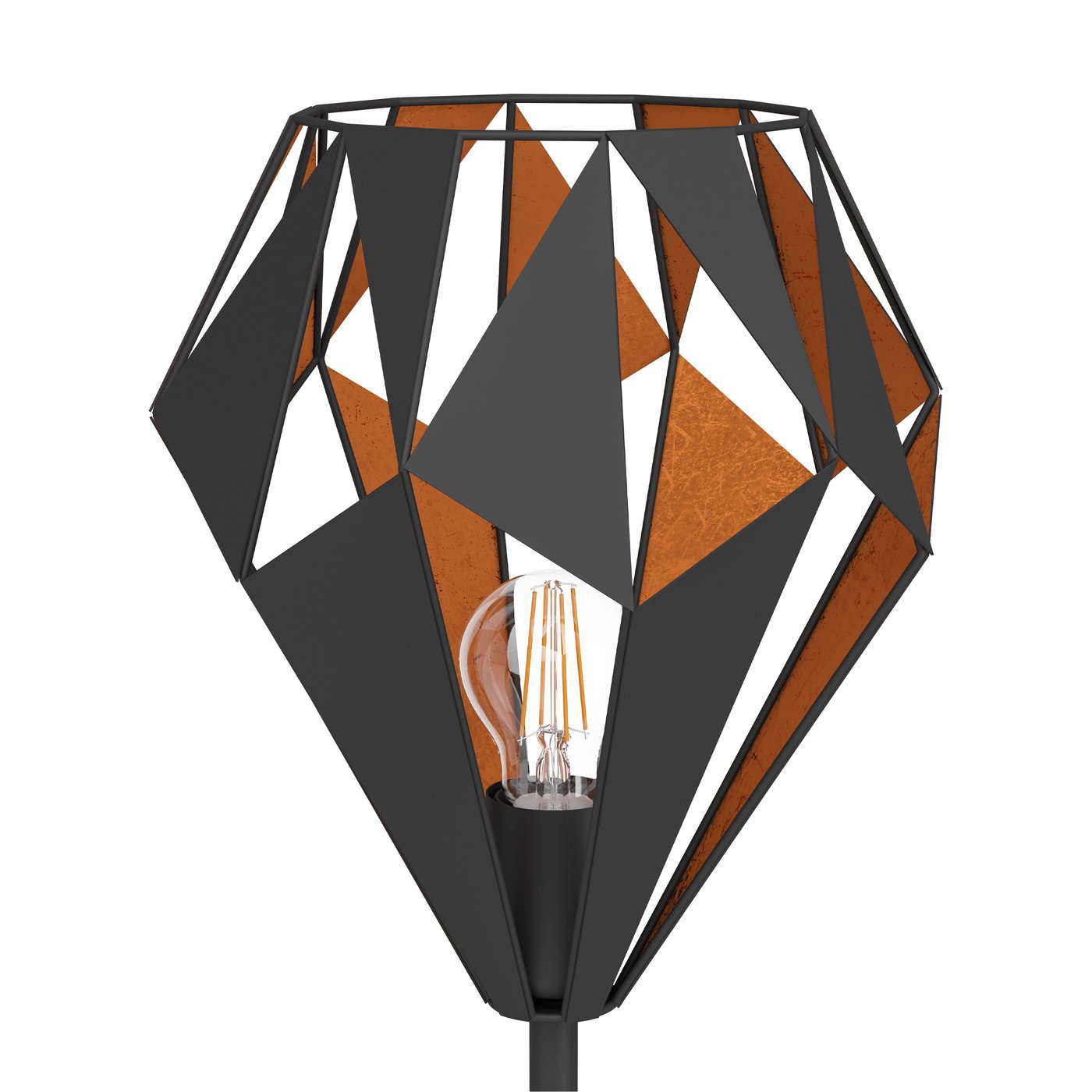 Eglo CARLTON floor lamp, E27 black/copper - 49994 | REUTER