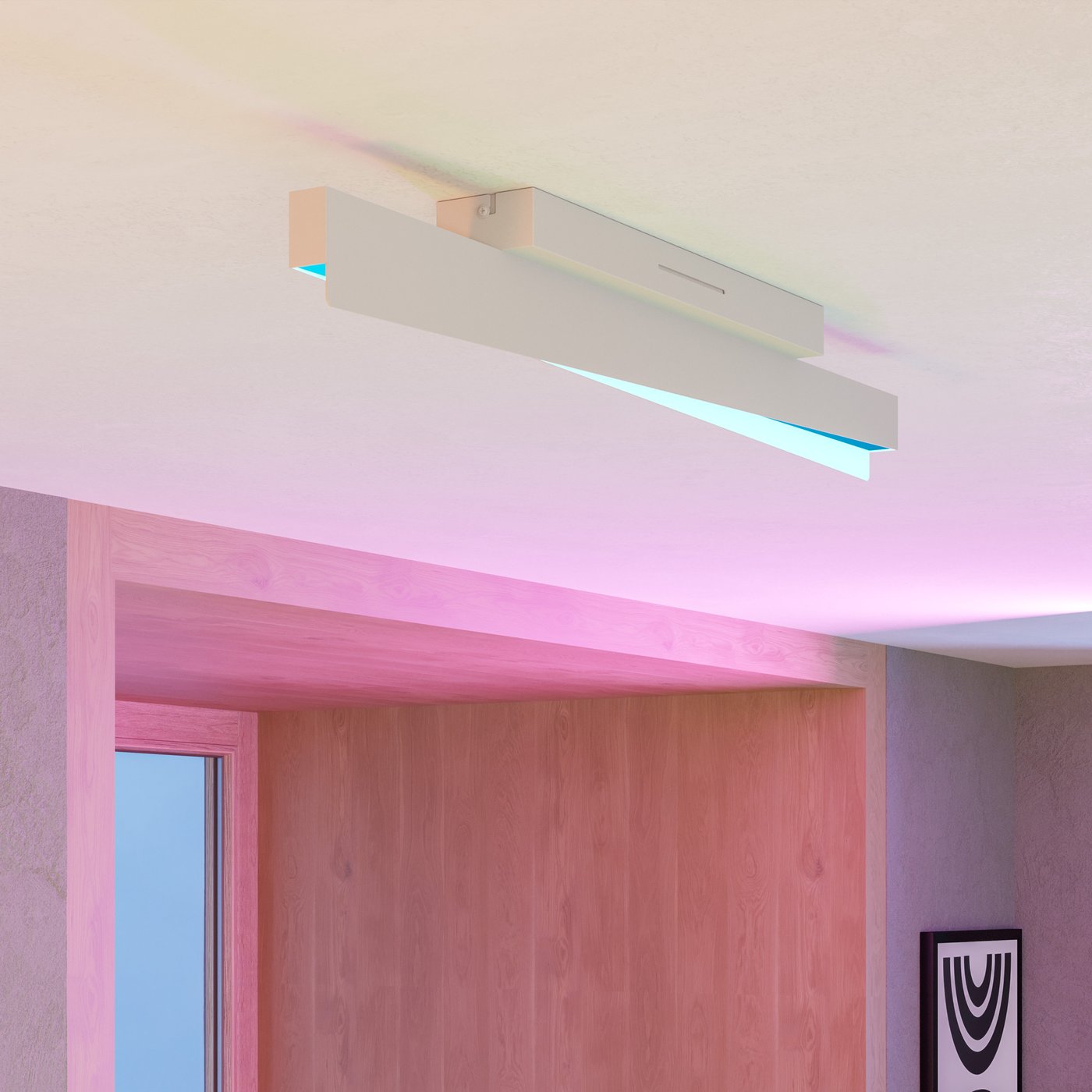 Eglo BOLOGNANO-Z Deckenleuchte LED dimmbar, RGBW, grau/weiß - 901832 ...