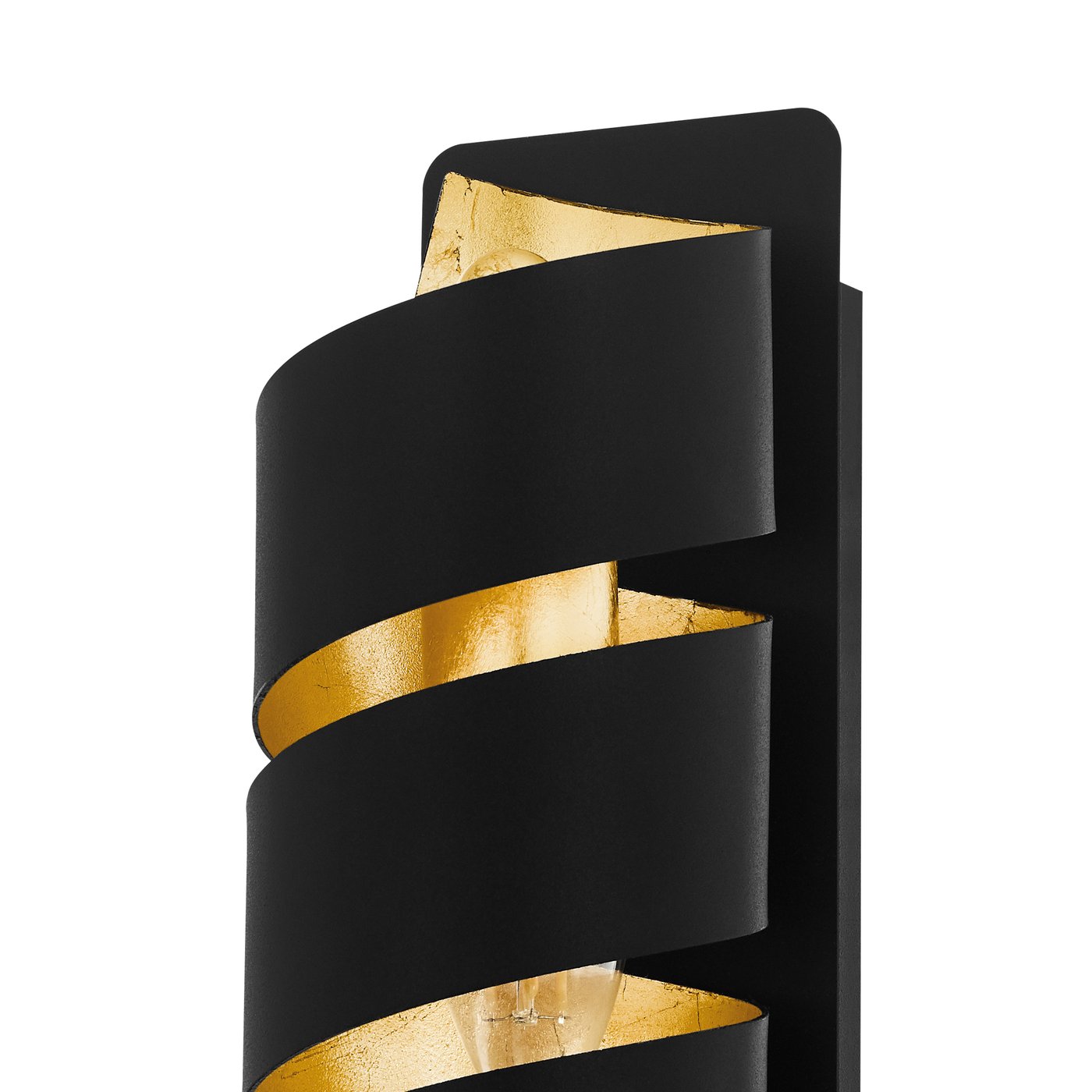 Eglo ELIZONDO wall light, E14 dimmable, black/gold - 98755 | REUTER