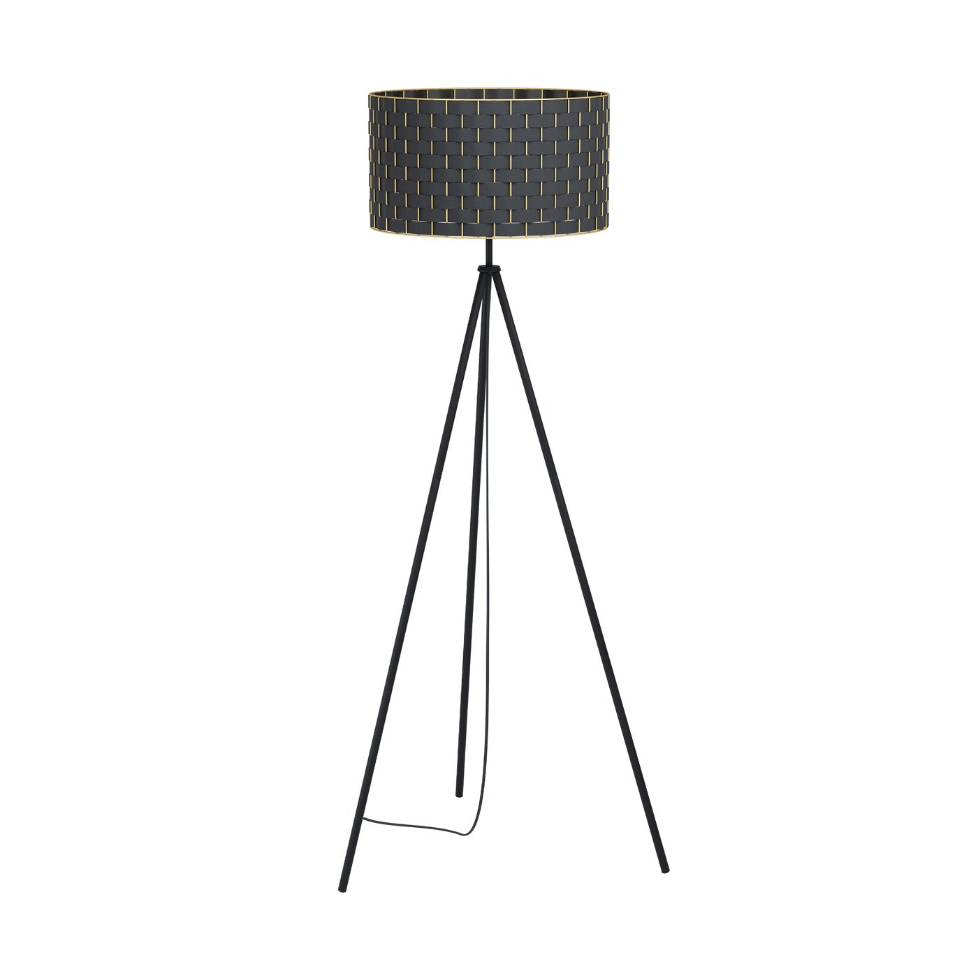 Eglo MARASALES Stehleuchte, E27 schwarz/messing - 99527 | REUTER