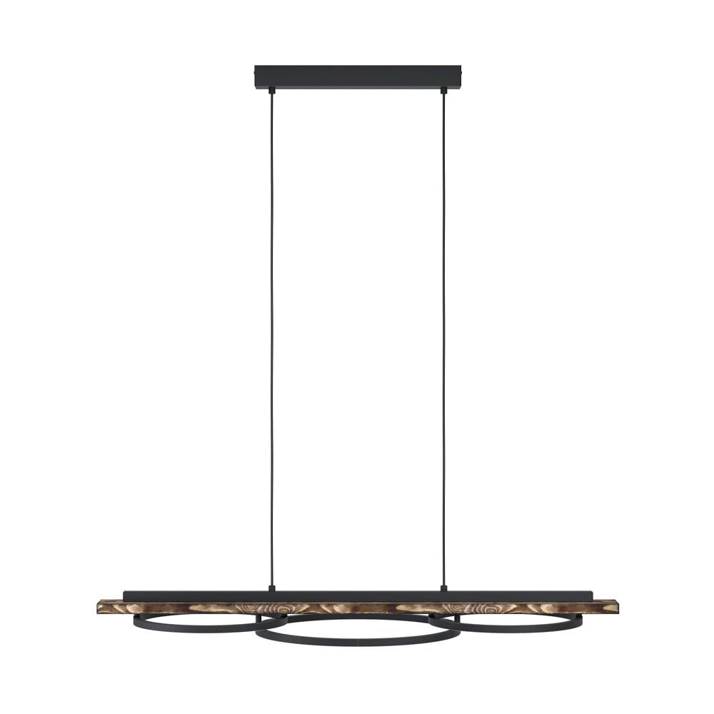Eglo BOYAL Pendelleuchte, LED dimmbar, schwarz/dunkelbraun - 99624 | REUTER