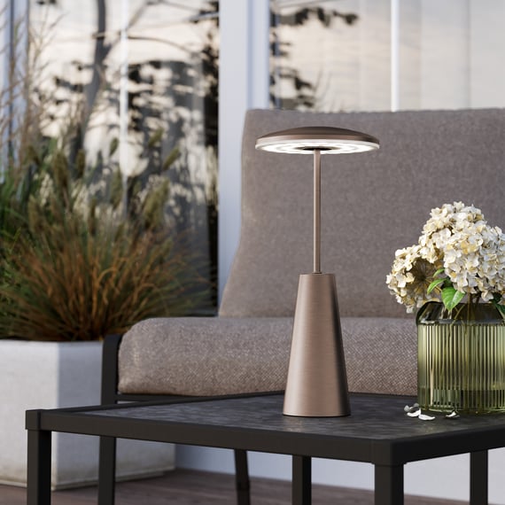 Eglo PICCOLA rechargeable table lamp, LED USB dark bronze - 900924 | REUTER