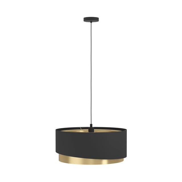 Eglo MANDERLINE pendant light, E27 dimmable, black/brass - 39926 | REUTER