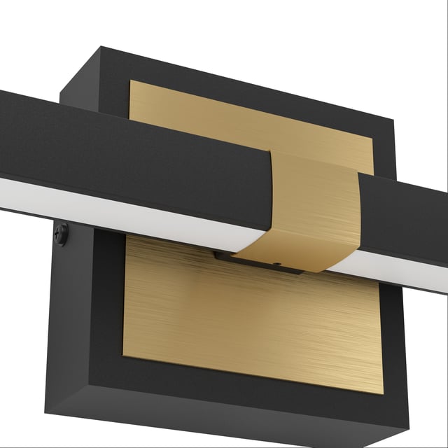 Eglo PEGUERA wall light, LED black/brushed brass - 900928 | REUTER