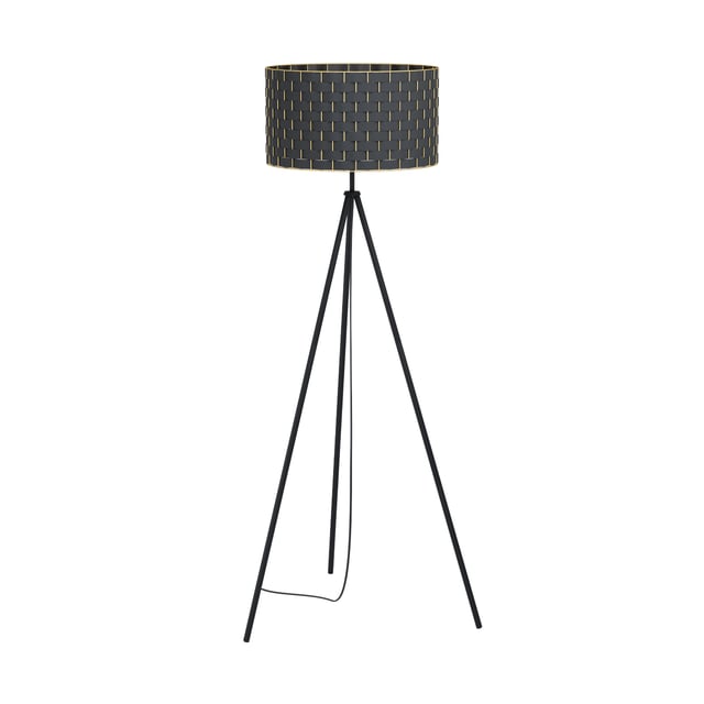 Eglo MARASALES Stehleuchte, E27 schwarz/messing - 99527 | REUTER