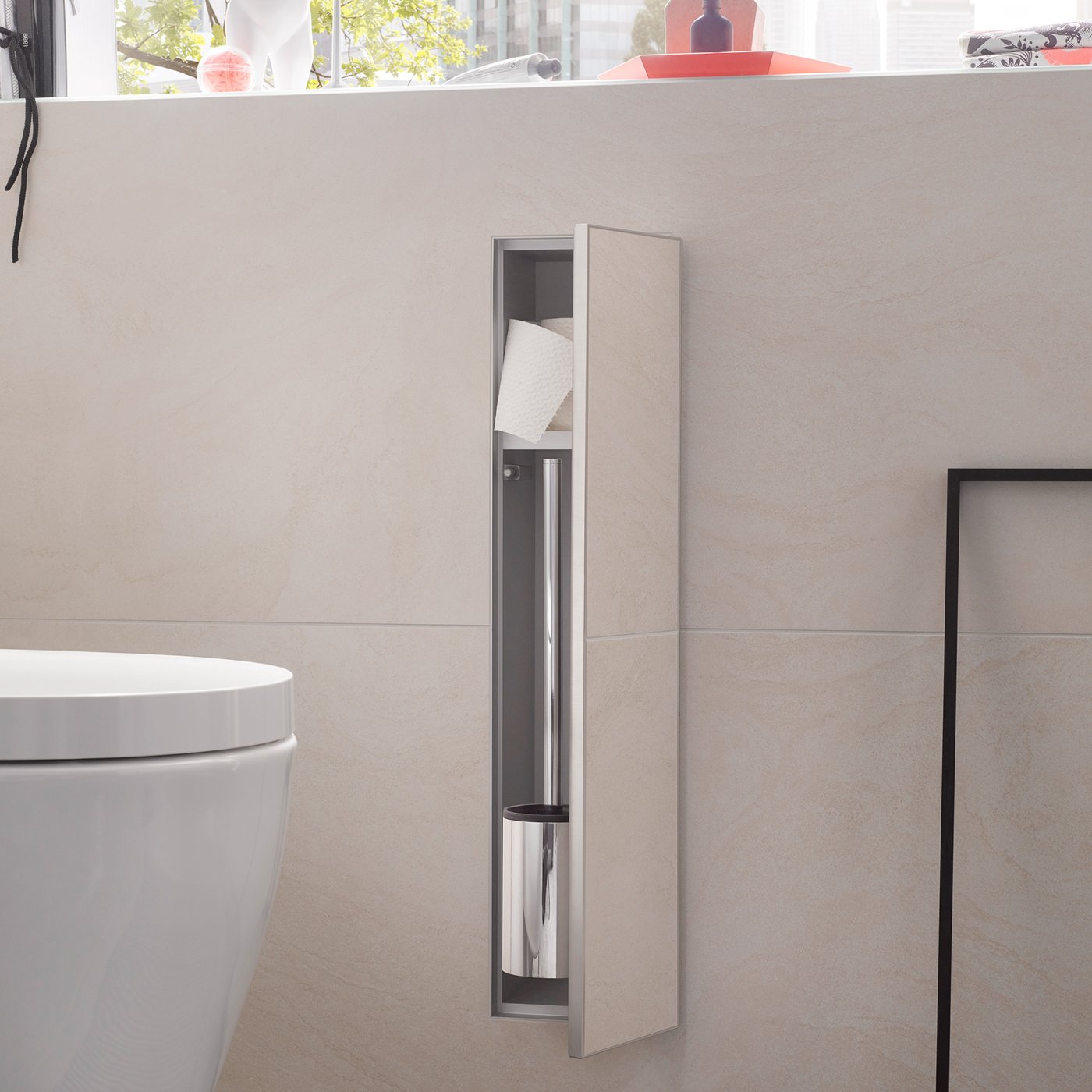 Emco Asis Plus WC-Modul befliesbar, mit Bürstengarnitur, mit ...