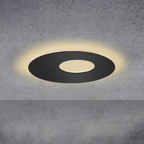 Escale Blade wall light/ceiling light, LED dimmable, black - 10680309 ...