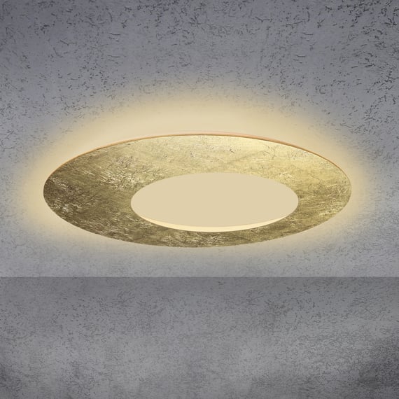Escale Blade wall light/ceiling light, LED dimmable, gold - 90180409 ...