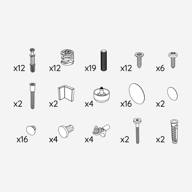 evineo ineo set of fittings for vanity unit W: 60 cm without washbasin ...