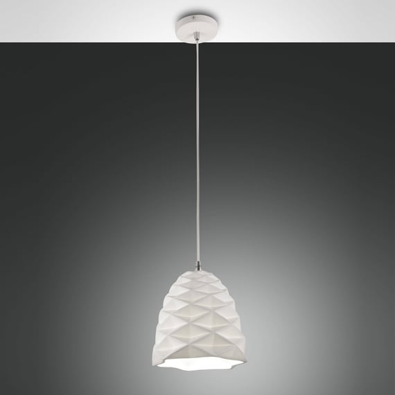 FABAS LUCE Duchessa Pendelleuchte, E27 dimmbar, weiß - 3533-40-102 | REUTER