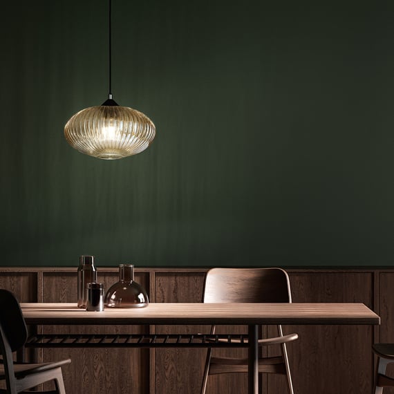 FABAS LUCE Fiordalis Suspension E27 à 1 source lumineuse intensité ...