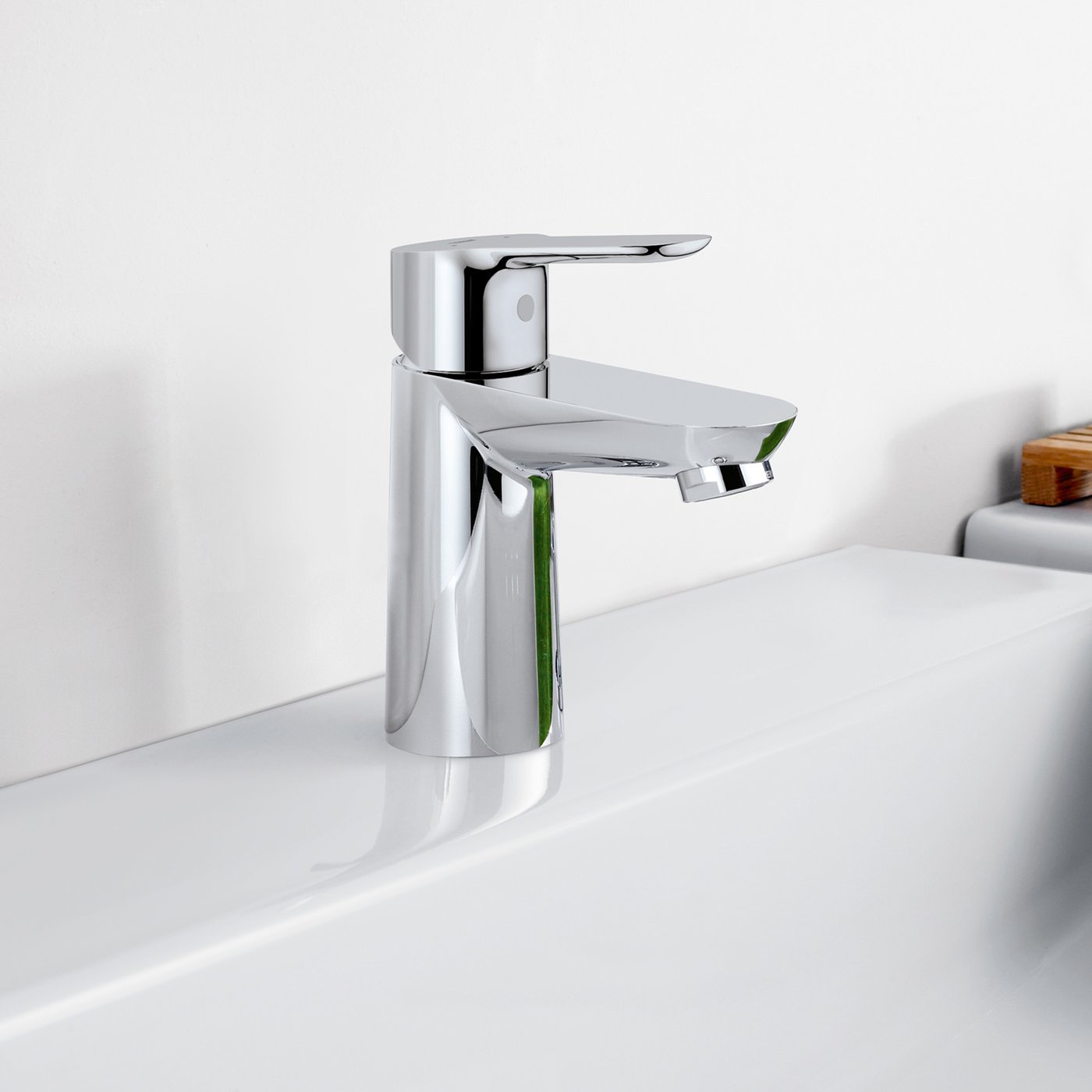 Grohe BauEdge basin fitting S-Size with EcoJoy, chrome - 23330000 | REUTER
