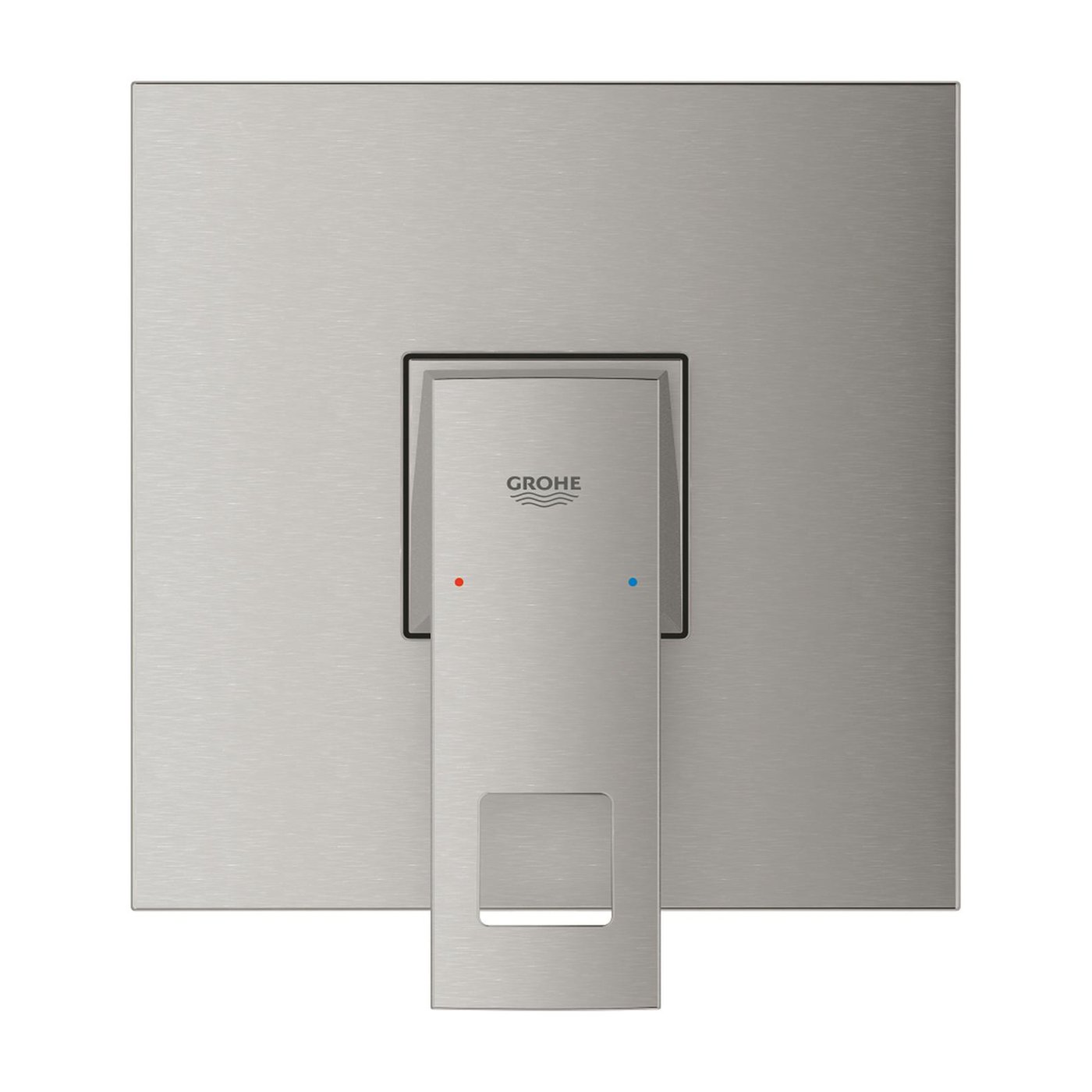 Grohe Eurocube concealed shower fitting with mixer supersteel ...